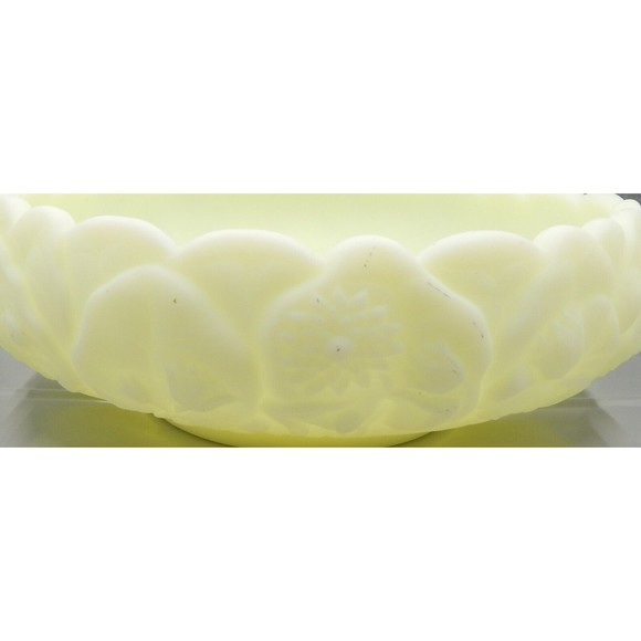Fenton | Accents | Fenton Custard Satin Glass Water Lily Pattern ...